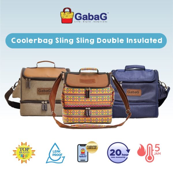GabaG Tas Asi - Cooler Bag - Sling Double Insulated Compartment